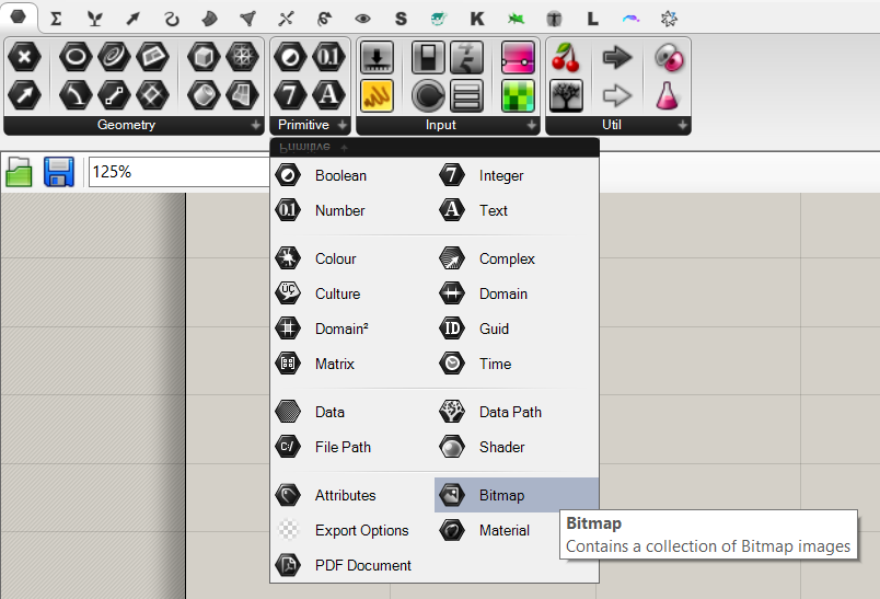 The Grasshopper Bitmap primitive